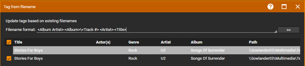 Masks to Configure Folder and Filename Formats - MediaMonkey Wiki